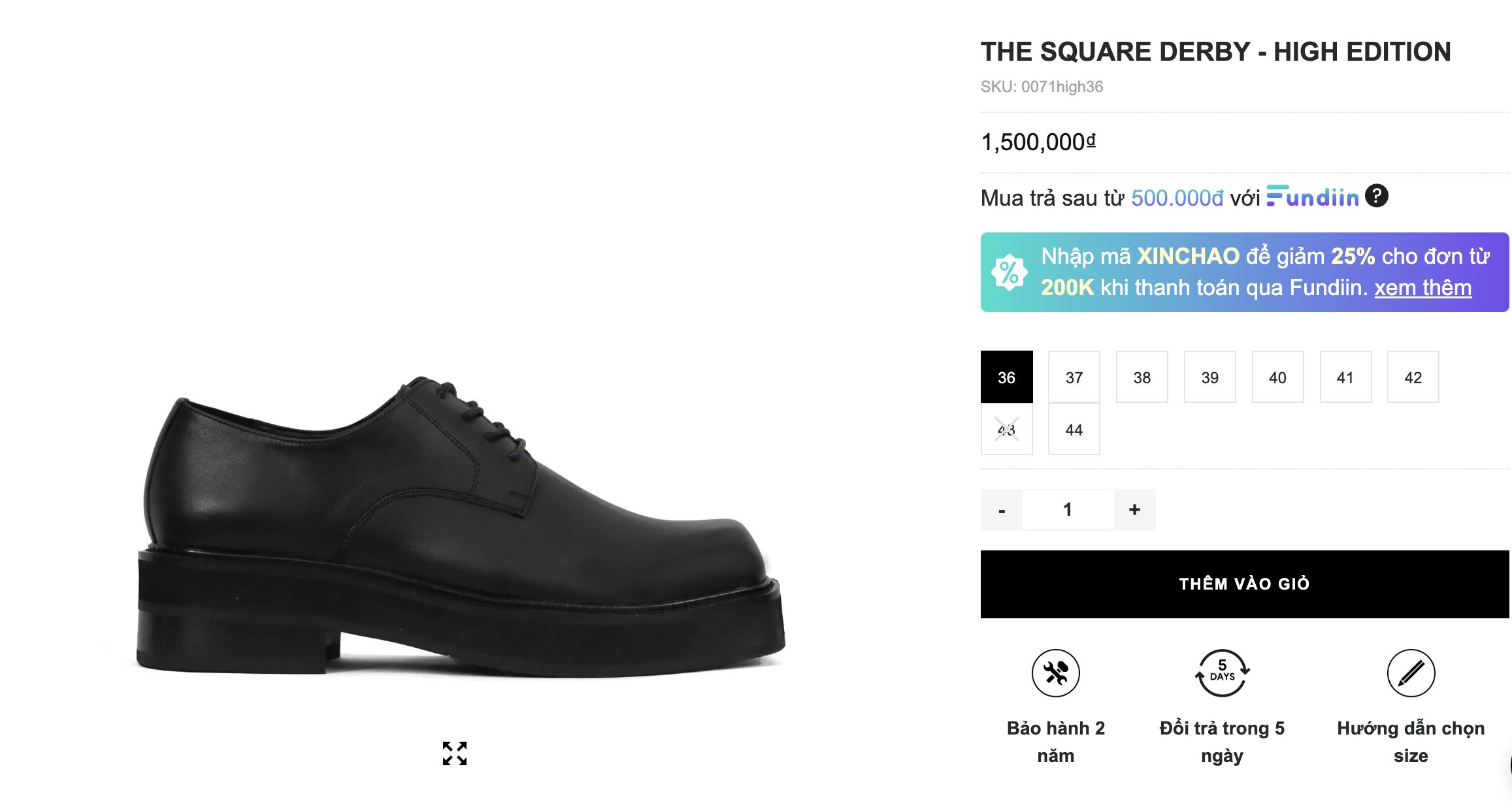 Product Detail Visibility Page | Fundiin Documentation
